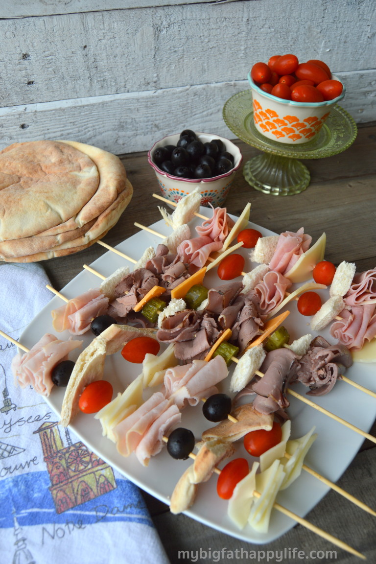 Sandwich Kabobs - My Big Fat Happy Life