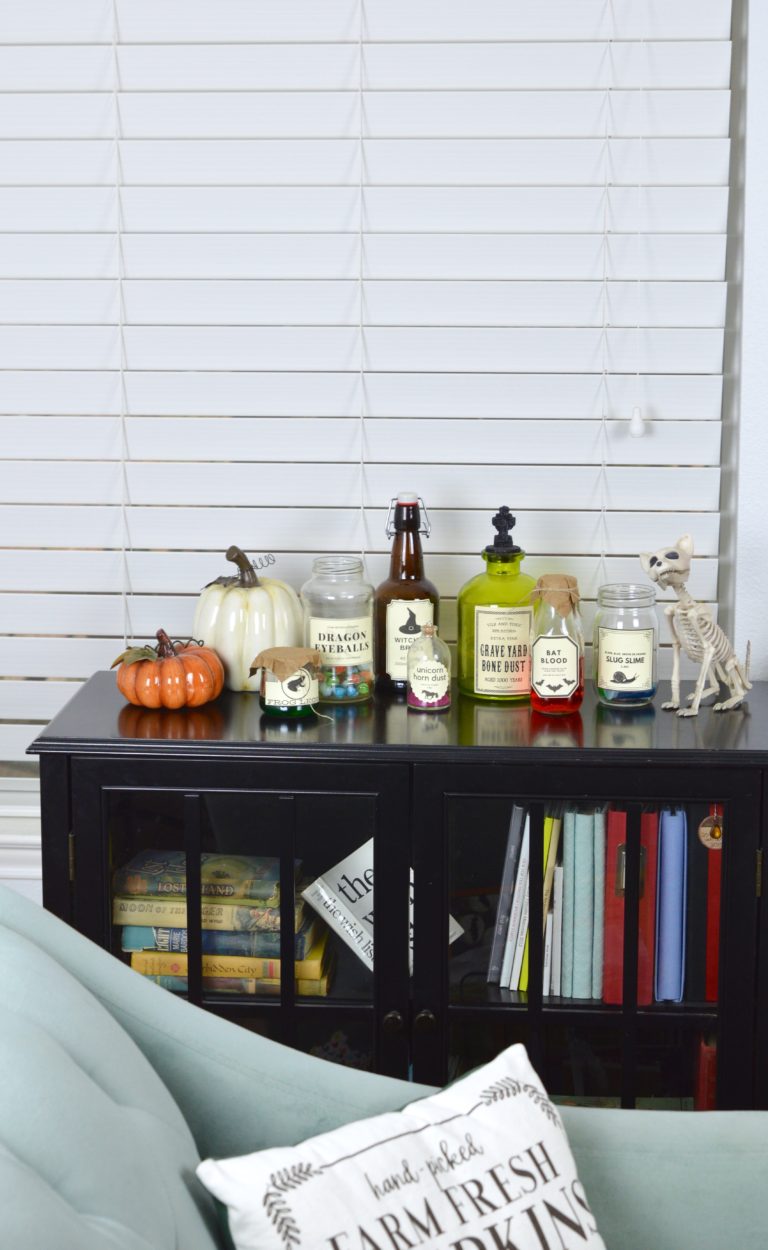 DIY Spooky Potion Bottles with Printable - My Big Fat Happy Life